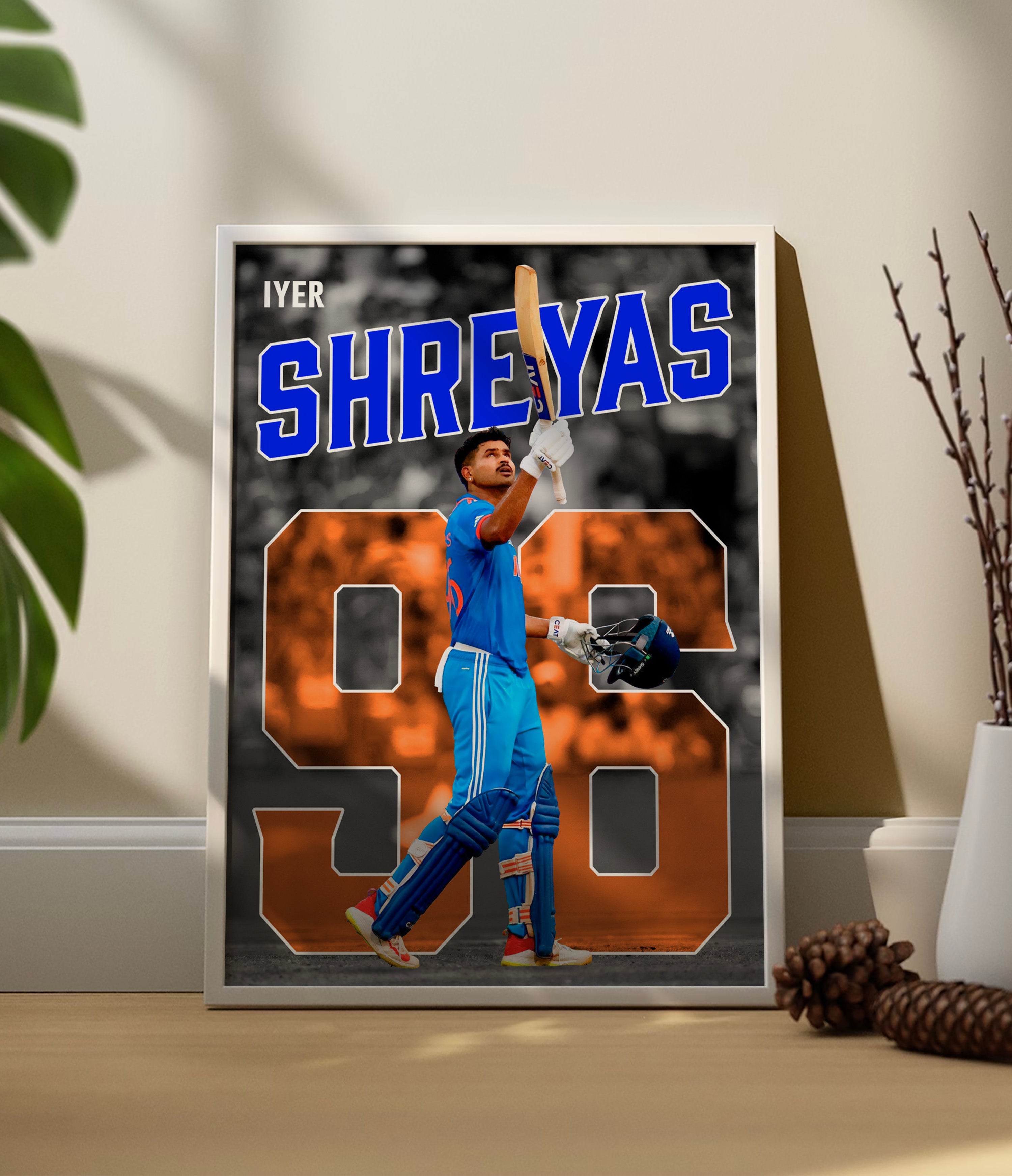 Shreyas Iyer | India Poster | #001 – Sunny Graphic Arts Shop
