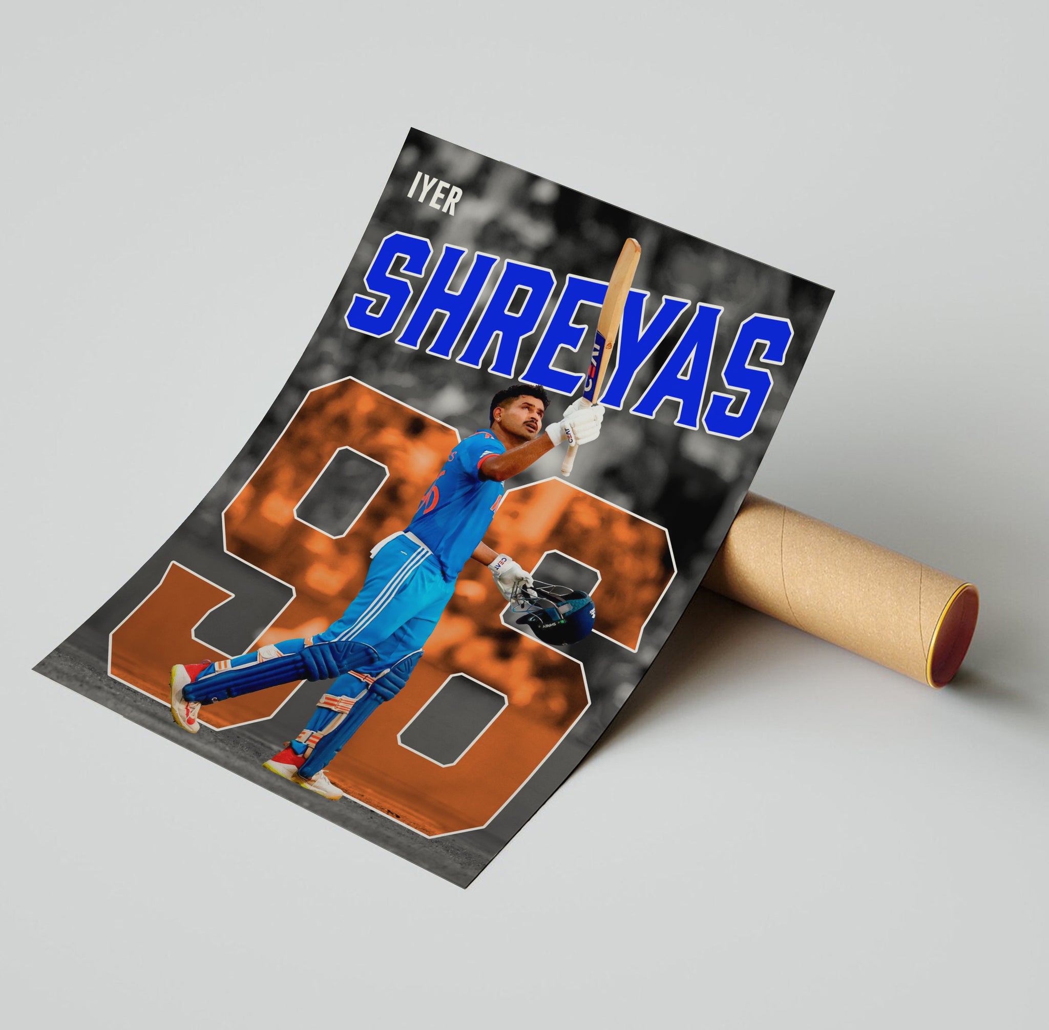 Shreyas Iyer | India Poster | #001 – Sunny Graphic Arts Shop